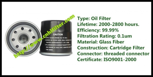 Replacement Air compressor filter element Fusheng 37438-05400 oil filter